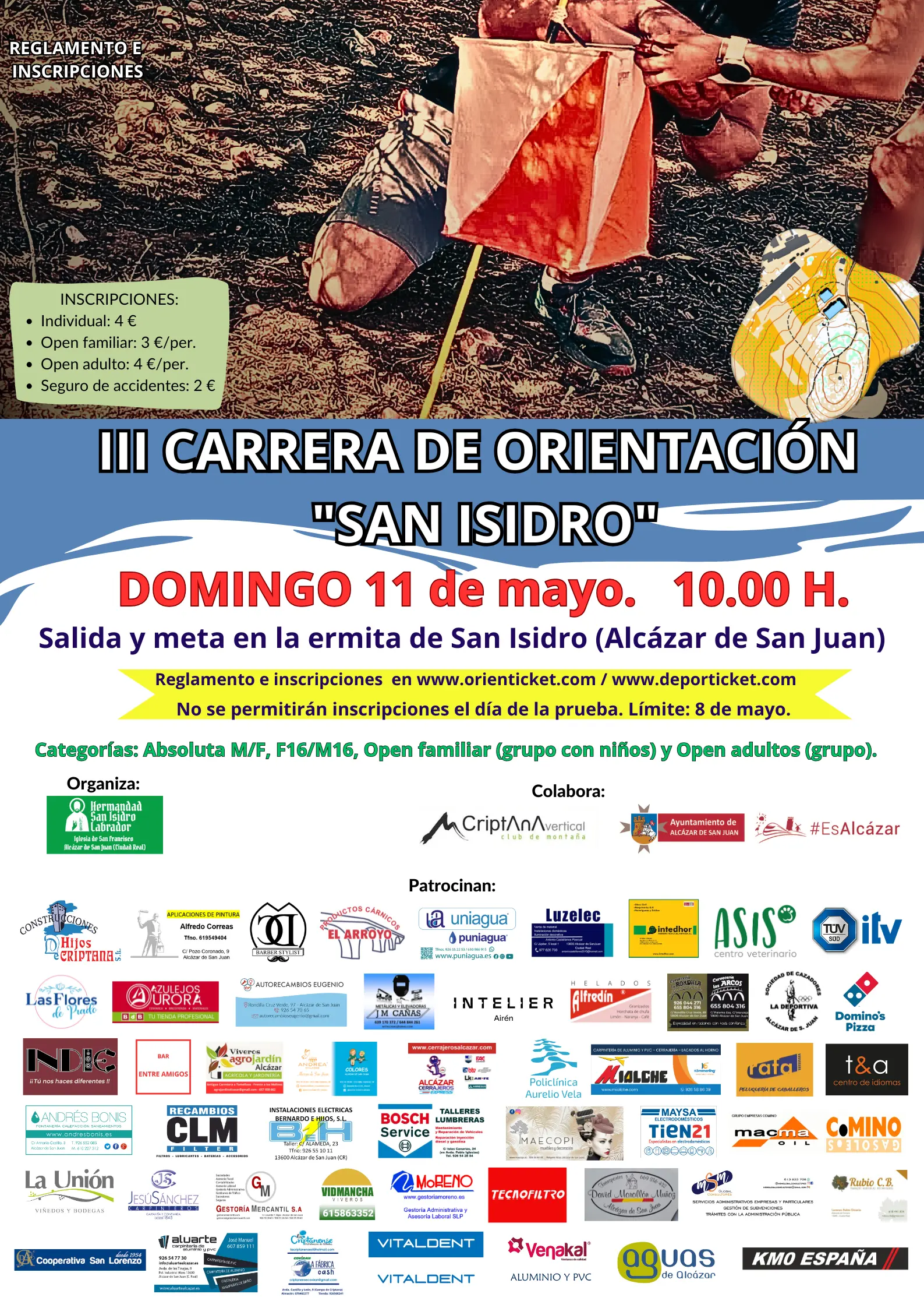 ABIERTAS LAS INSCRIPCIONES PARA LA III CARRERA DE ORIENTACIÓN "SAN ISIDRO" — Hermandad de San ...